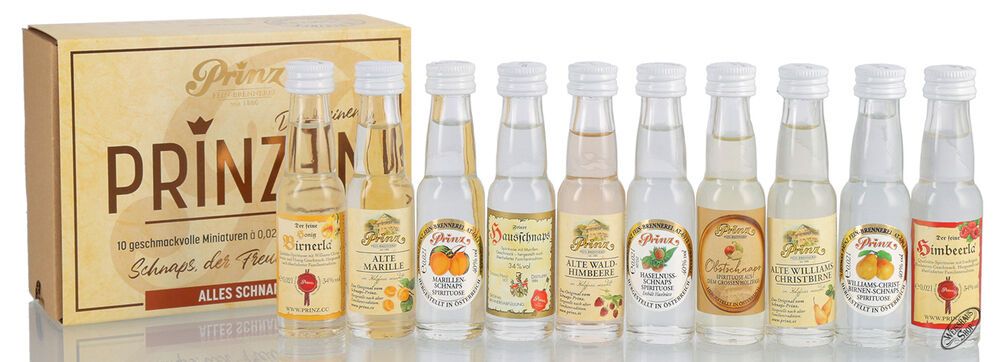 Prinz Genusspaket - Alles Schnaps 38,5% vol. 10 x 0,02l | Weisshaus Shop