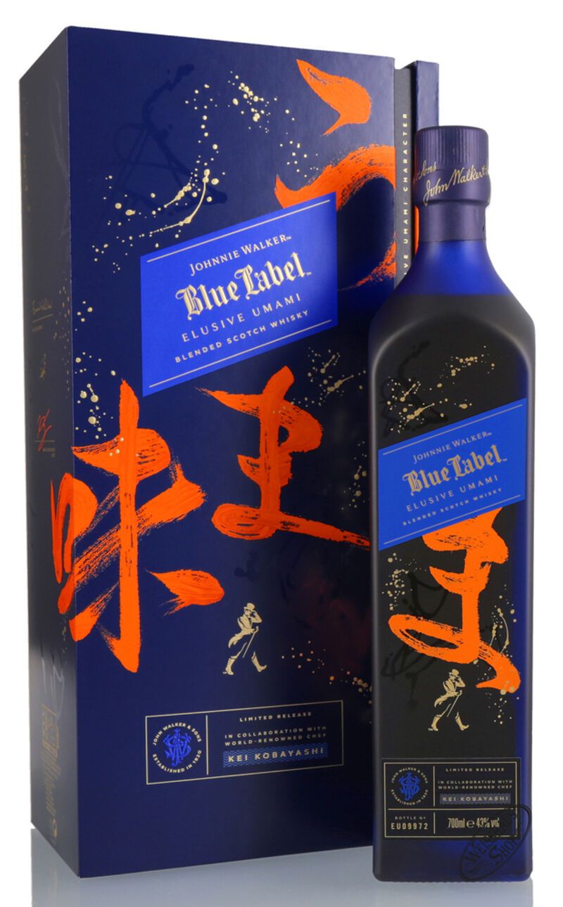 Johnnie Walker Blue Label Whisky Elusive Umami 43% vol. 0,70l ...